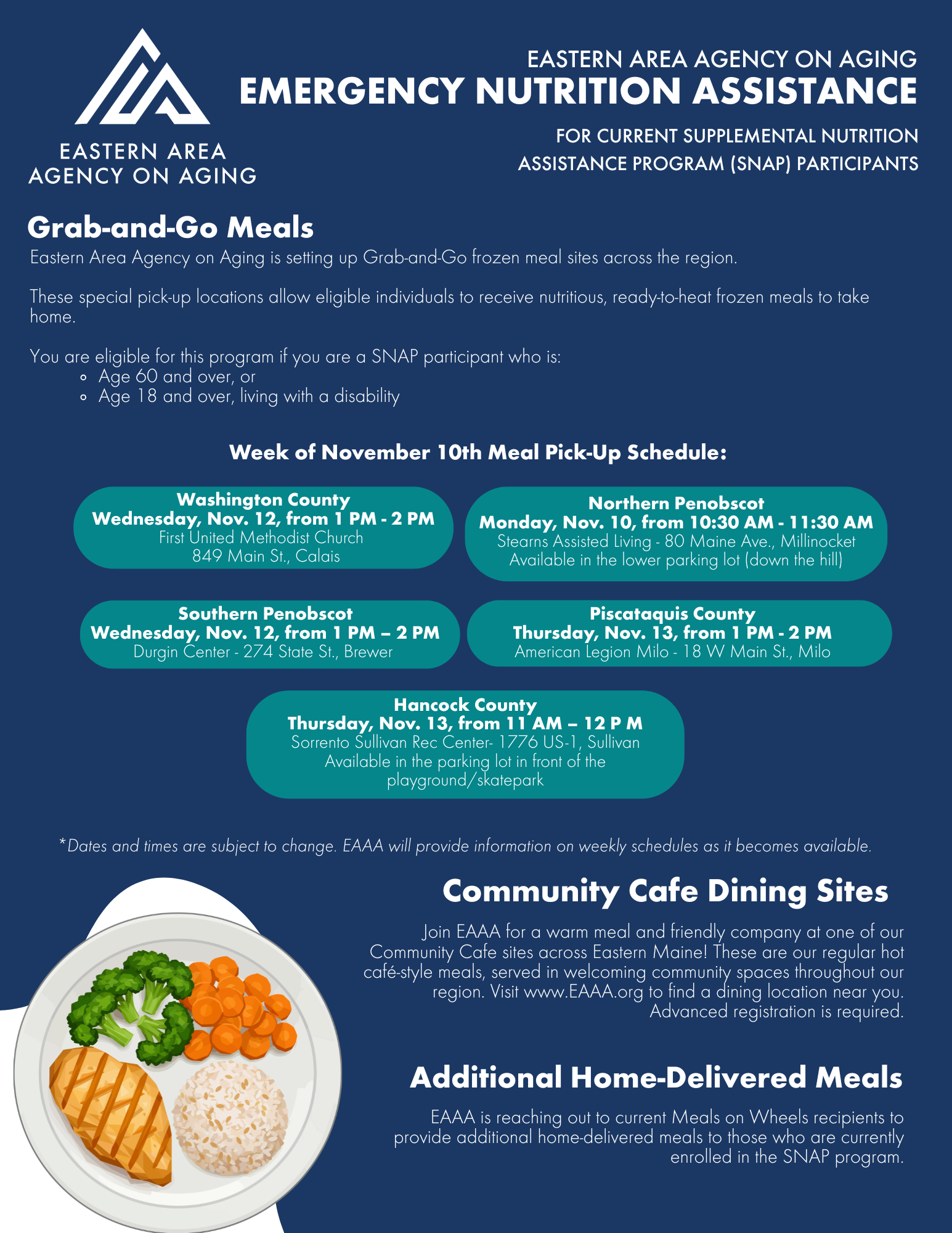 Emergency Nutrition Assitance | Eastern Agency on Aging
